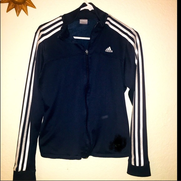 adidas | Jackets & Coats | Adidas Navy Blue Track Jacket | Poshmark